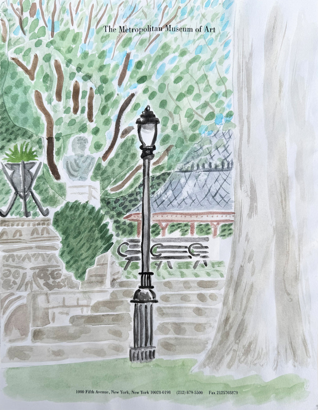 Prospect Park Lamppost | David Rhoads | Buy Original Art Online ...