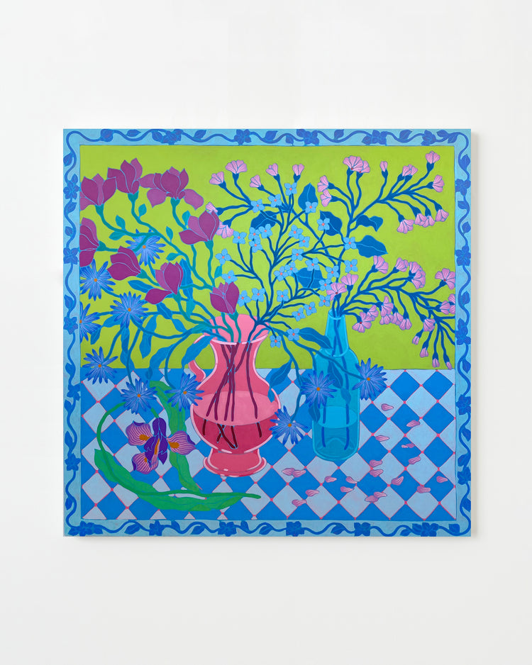Spring Flowers on Tile | Sarah Ingraham | Buy Original Art Online ...