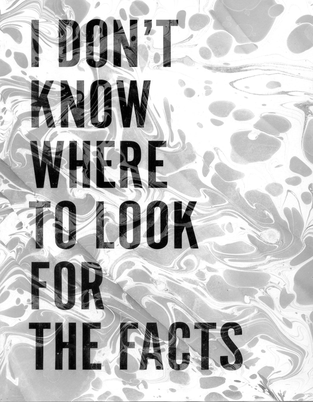 I Don't Know Where To Look For The Facts | Ben Skinner | Buy Original ...