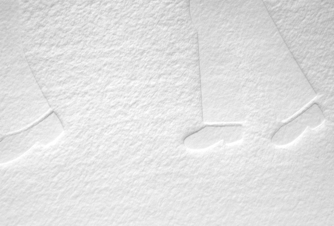 Two Walk to the Left (White Copperplate) | Dana Bell | Buy Original Art ...